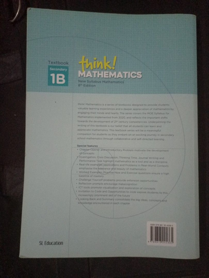 think mathematics: secondary 1B (express), Hobbies & Toys, Books ...