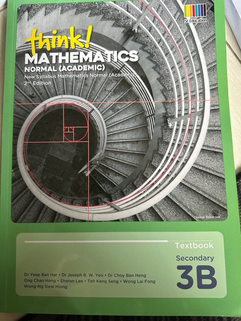think! mathematics Seconday 3B textbook, Hobbies & Toys, Books ...