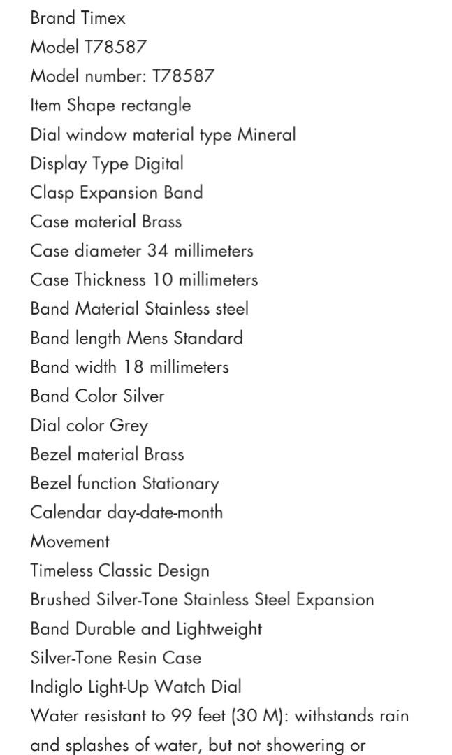 Timex Classic Digital Silver watch men, Men's Fashion, Watches ...