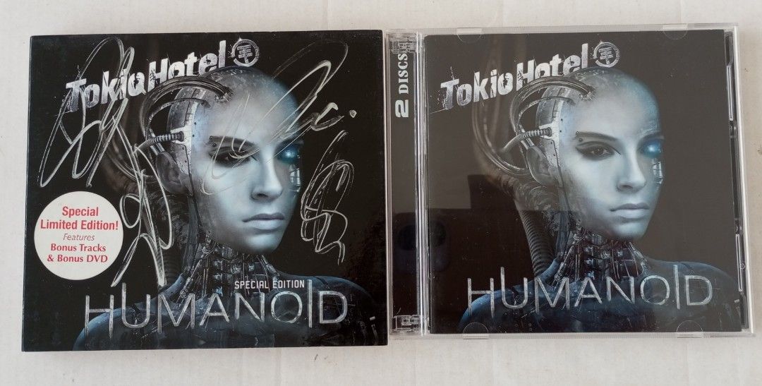 Tokio Hotel - Humanoid Special Limited Edition CD+DVD With Bonus Tracks AUTOGRAPHED (Singapore ...