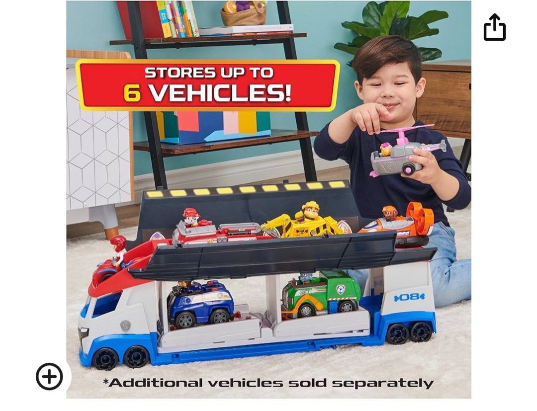 Transforming PAW Patroller with Dual Vehicle Launchers, Ryder Action ...