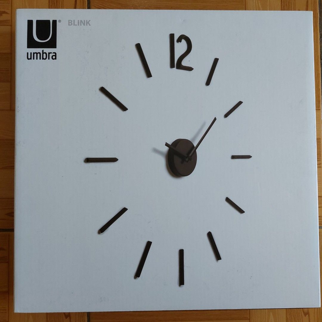 Umbra Blink Wall Clock, Furniture & Home Living, Home Decor, Clocks on ...