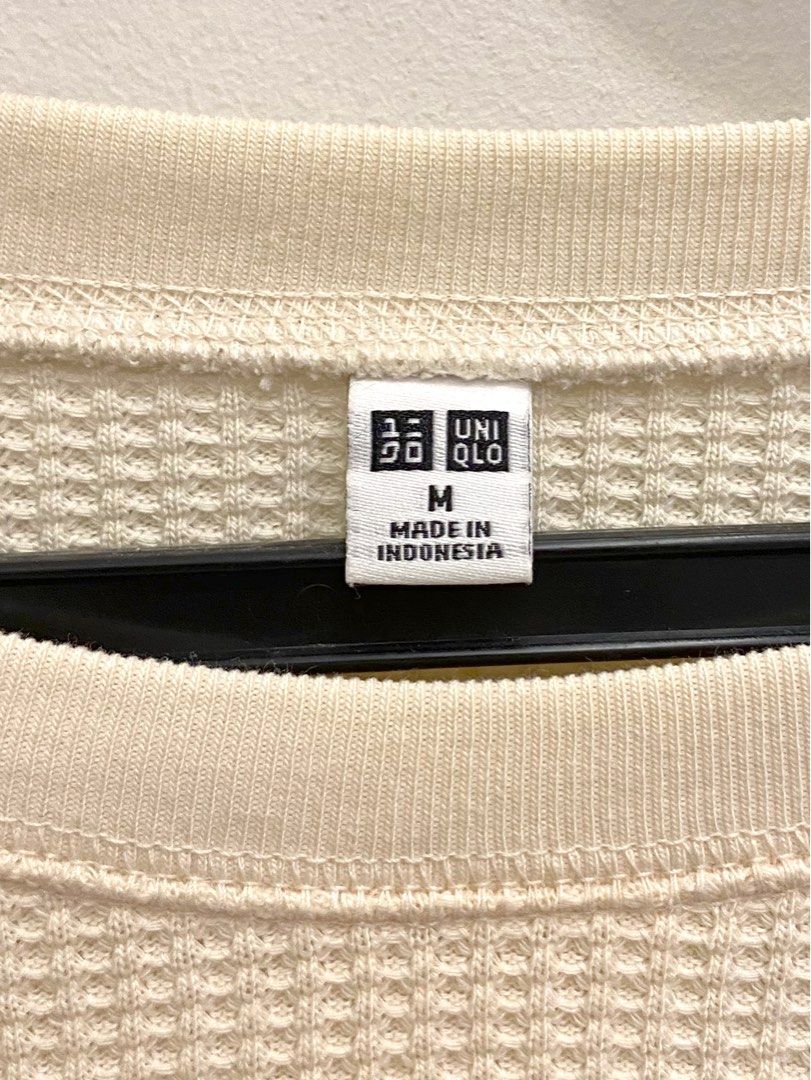 Uniqlo Beige Knitted Sweater, Women's Fashion, Tops, Longsleeves on ...
