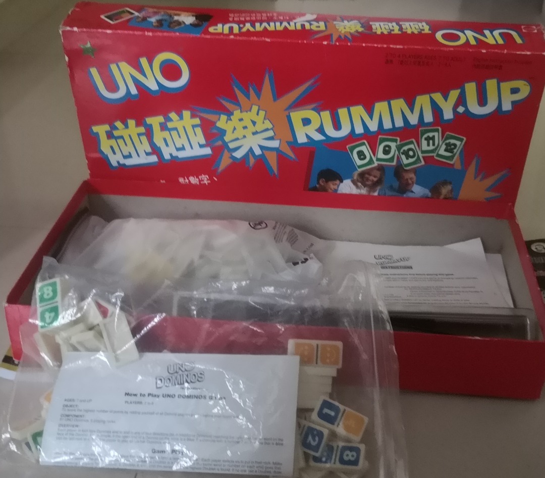 Uno Rummy and Uno Dominos set, Hobbies & Toys, Toys & Games on Carousell