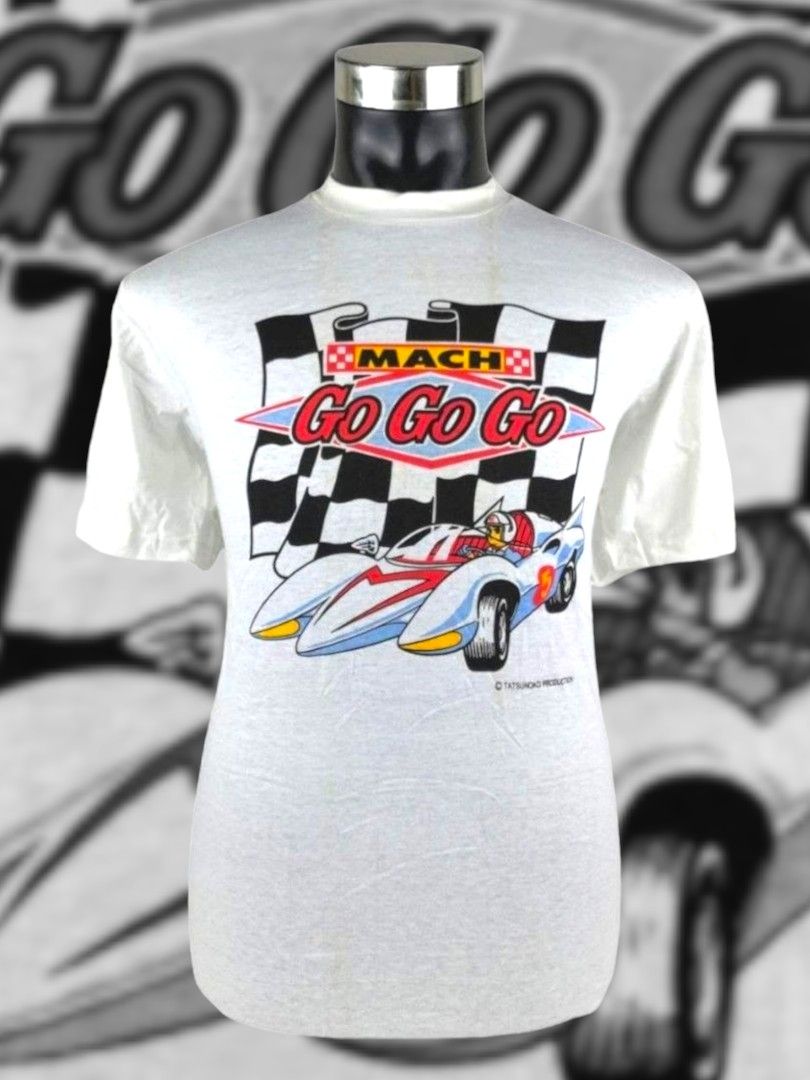 Vintage anime cartoon speed racer 90s, Men's Fashion, Tops & Sets ...