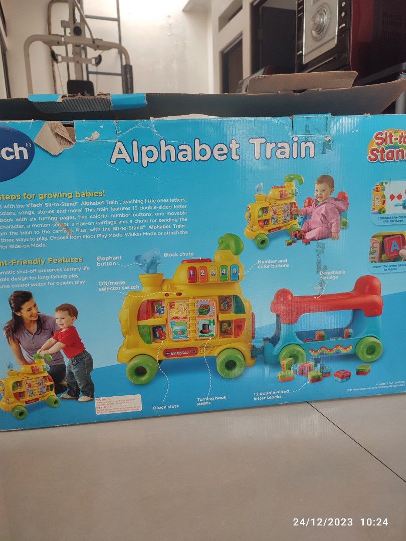 VR Tech Alphabet Train Kereta Anak, Bayi & Anak, Mainan & Baby Walker di Carousell