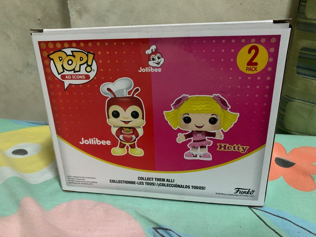 (WITH FREEBIE) JOLLIBEE & HETTY 2 PACK SPAGHETTI 2 PACK FUNKO, Hobbies ...