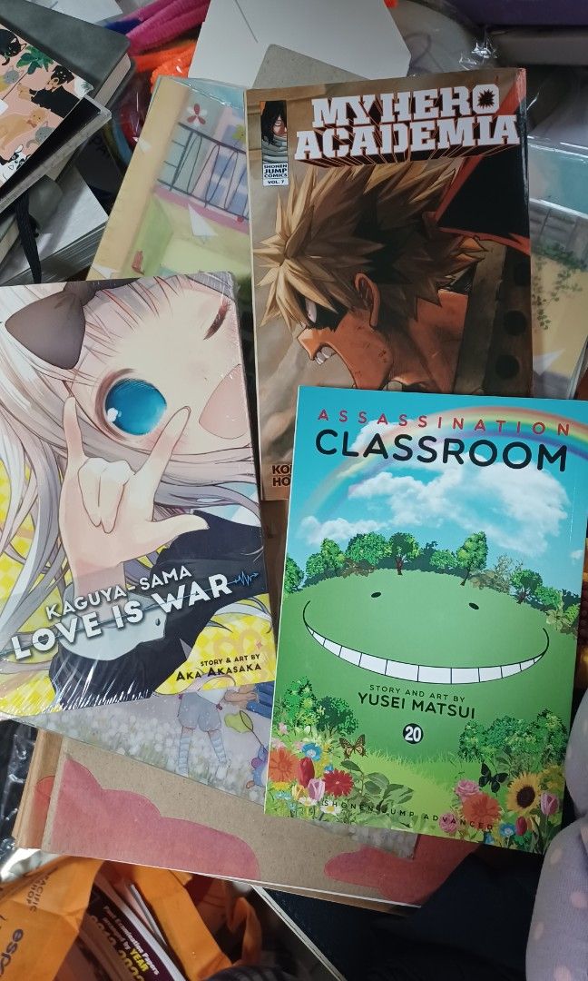 wts manga: assasination classroom, kaguya sama love is a war, my hero ...