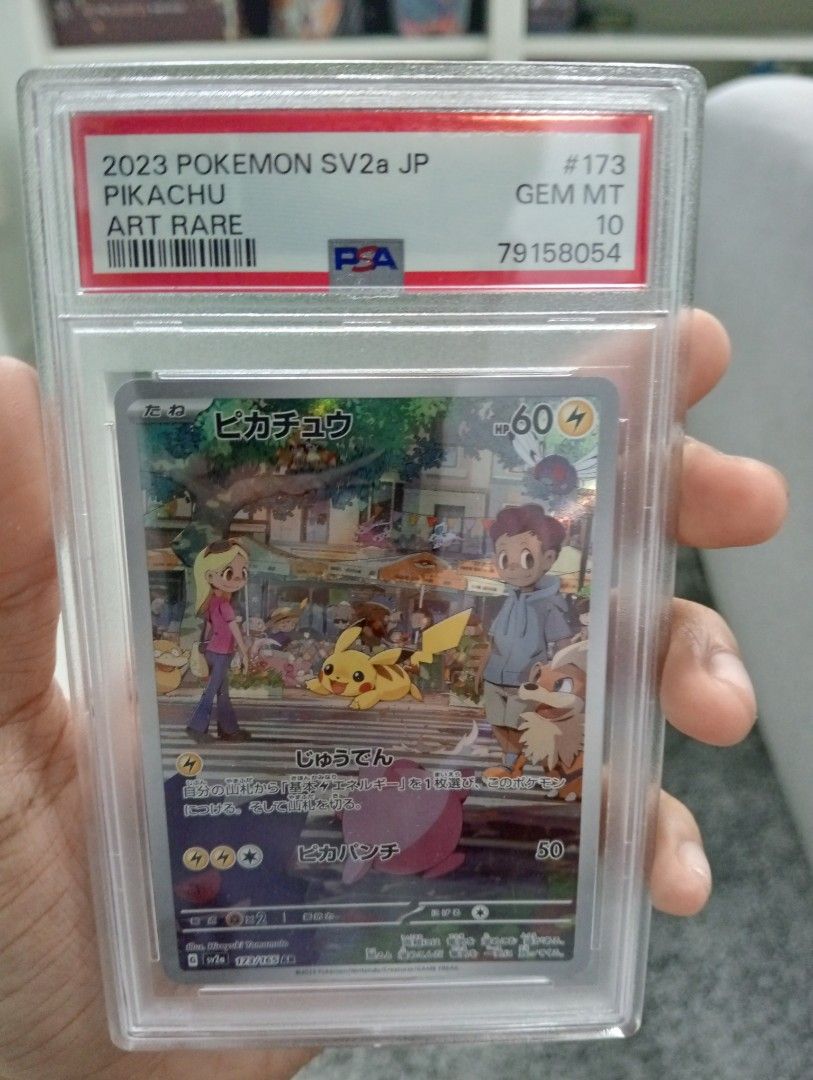 Wtt Pikachu AR SV2A Japanese Pokemon Cards Slab 173/165, Hobbies & Toys ...