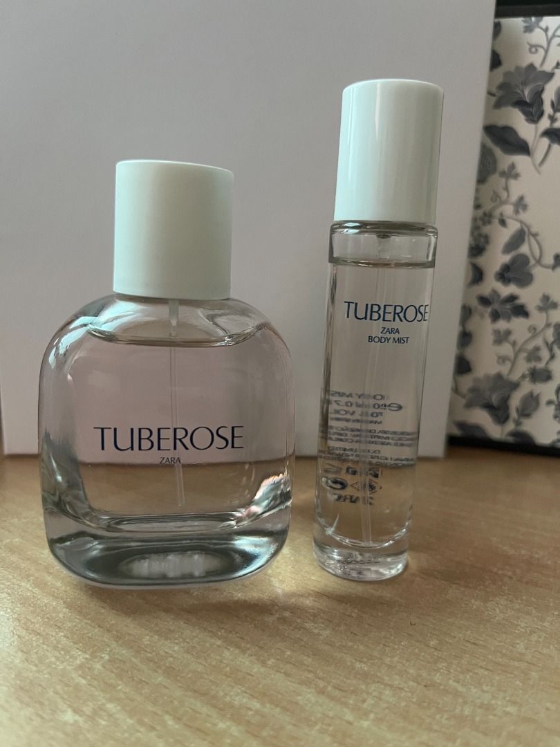 ZARA Tuberose Gift Box - EDT 90ml + Body Mist 20ml, Beauty & Personal ...