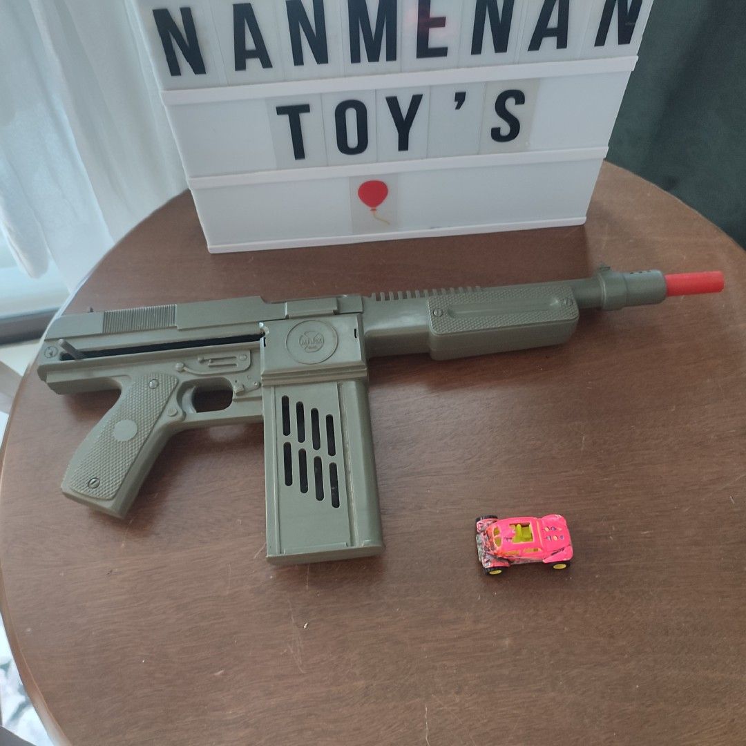 1960s VINTAGE Marx toys Rat A Tat Tat Green Sub Machine Gun Toy ...