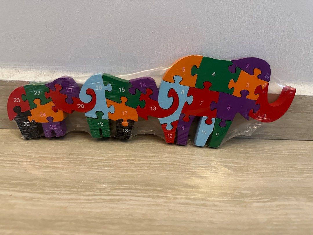 3D Wooden Elephant Puzzle, Hobbies & Toys, Toys & Games on Carousell