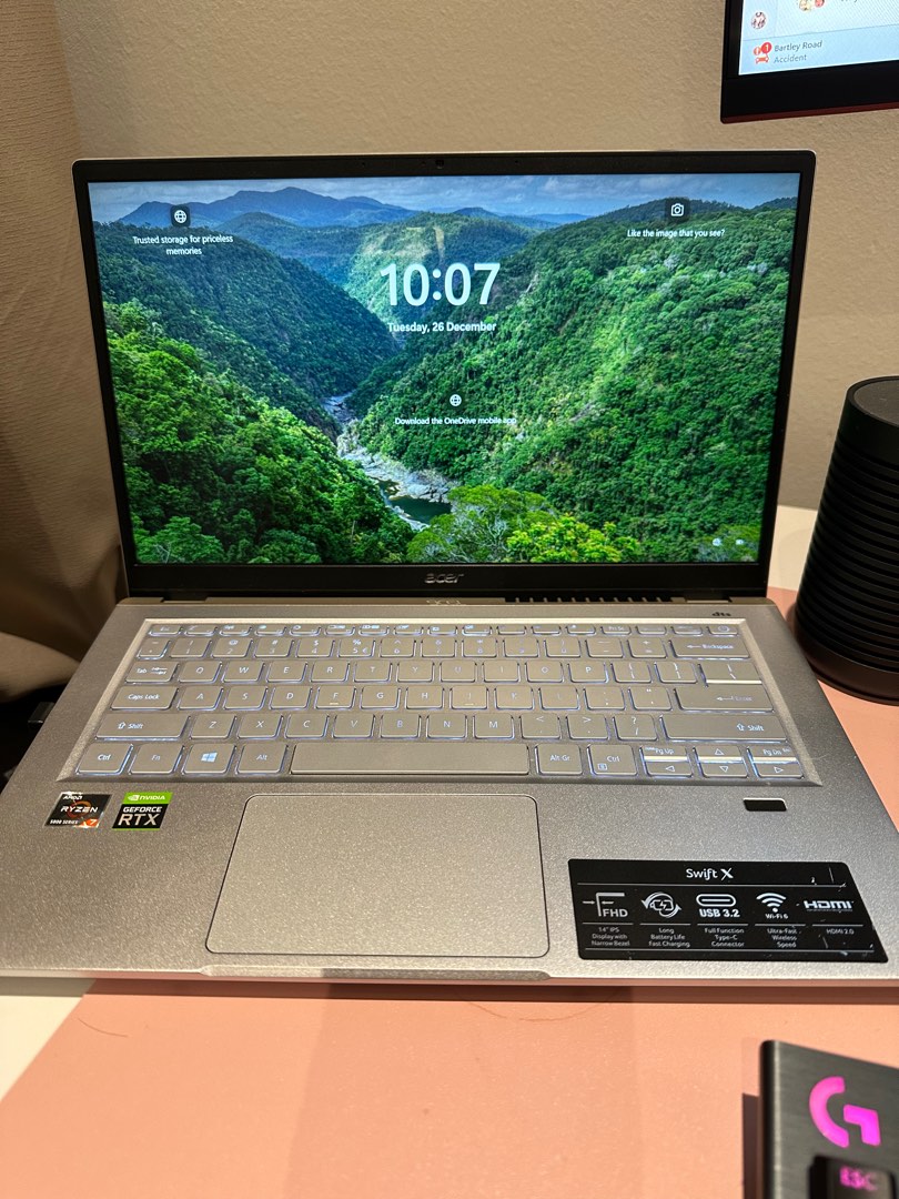 Acer Swift X 14 RTX 3050Ti Gpu, Computers & Tech, Laptops & Notebooks ...