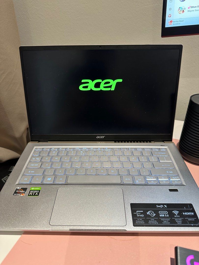Acer Swift X 14 RTX 3050Ti Gpu, Computers & Tech, Laptops & Notebooks ...