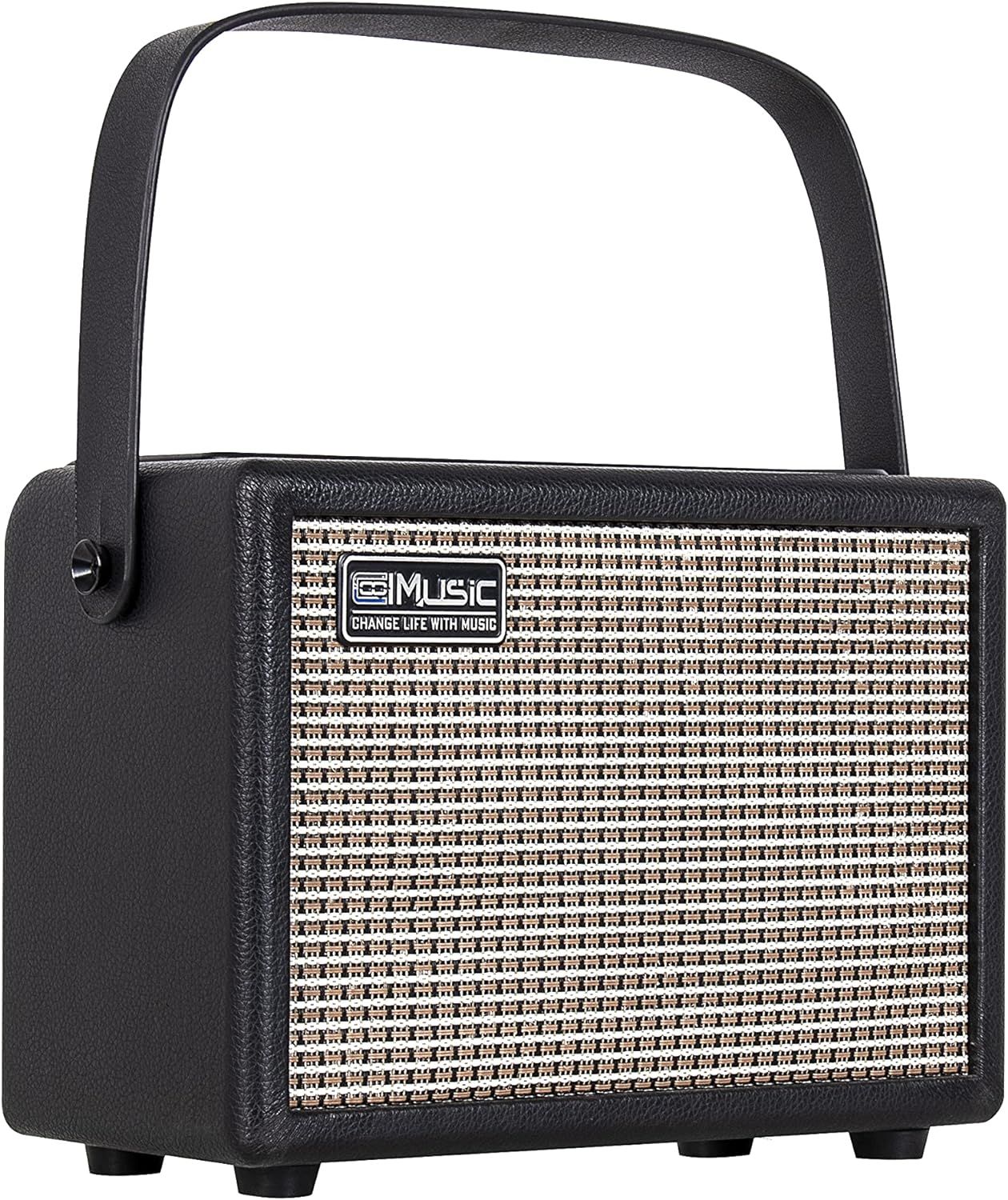 Acoustic/Electric Guitar Amplifier, 15 Watt Portable Bluetooth Amp for ...