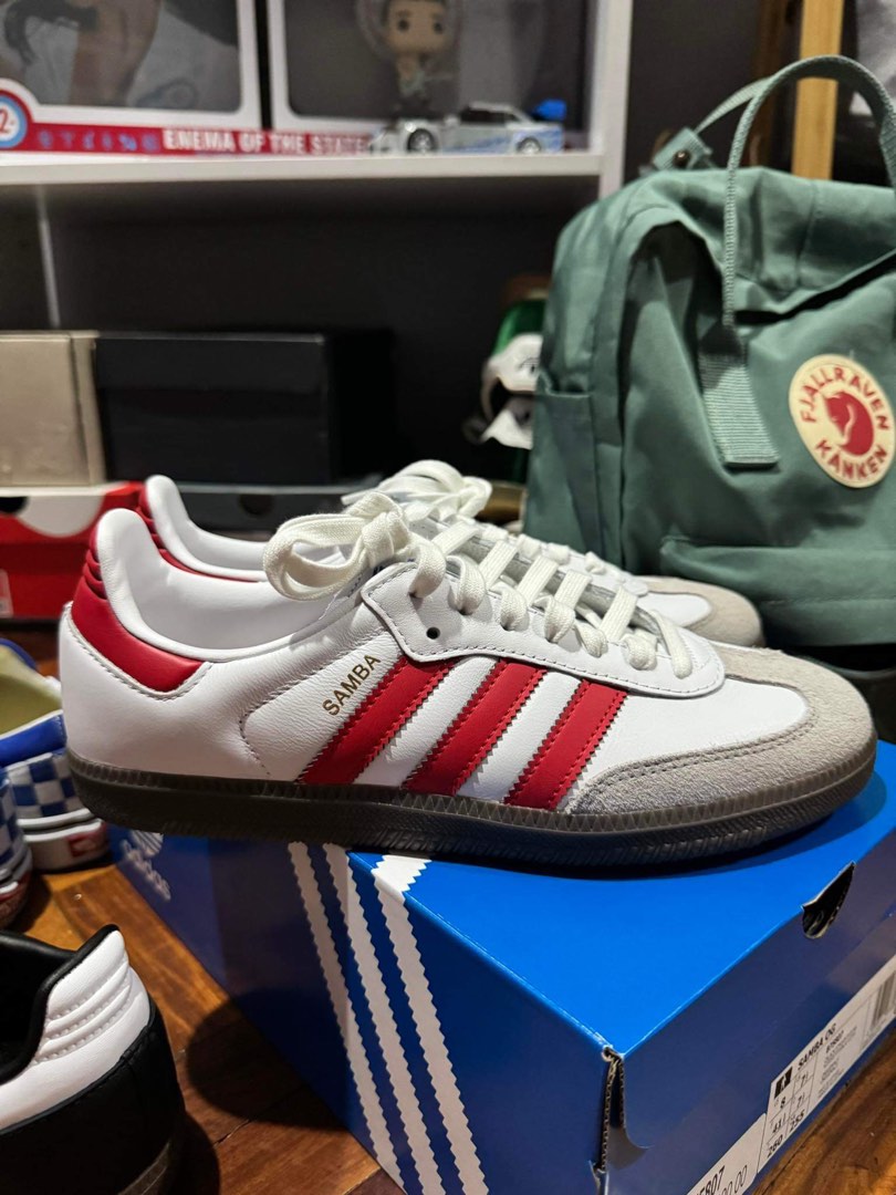 Adidas Samba OG Red, Women's Fashion, Footwear, Sneakers on Carousell