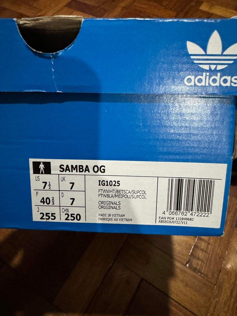 Adidas Samba OG Red, Women's Fashion, Footwear, Sneakers on Carousell