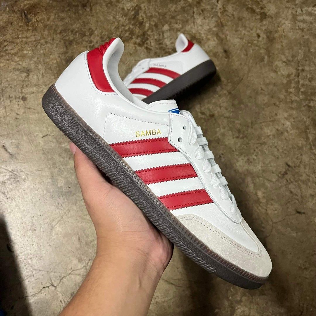 Adidas Samba OG Red, Men's Fashion, Footwear, Sneakers on Carousell