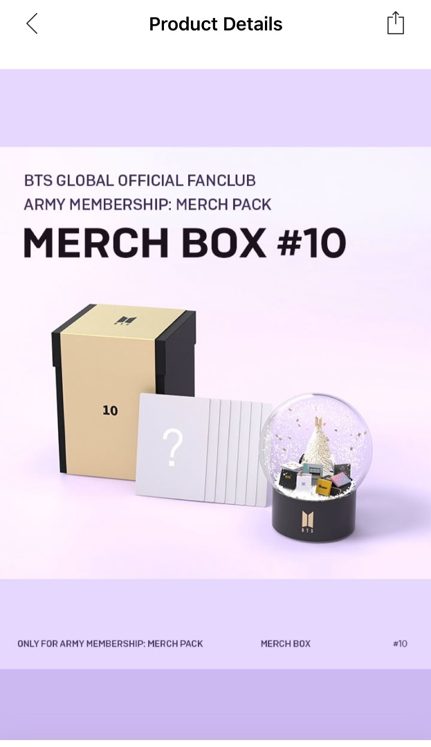 Authentic BTS Merch Box #10, Hobbies & Toys, Memorabilia & Collectibles ...