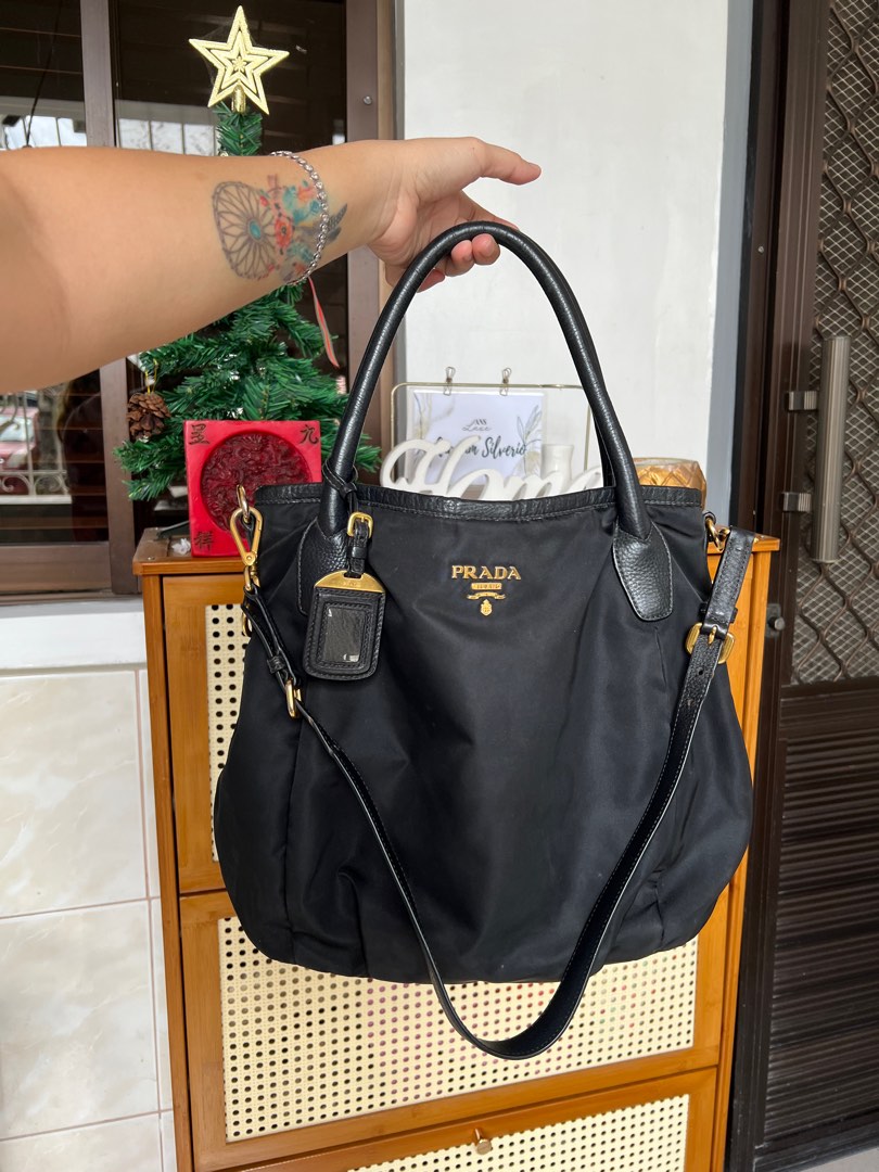 Authentic prada two way bag, Luxury, Bags & Wallets on Carousell