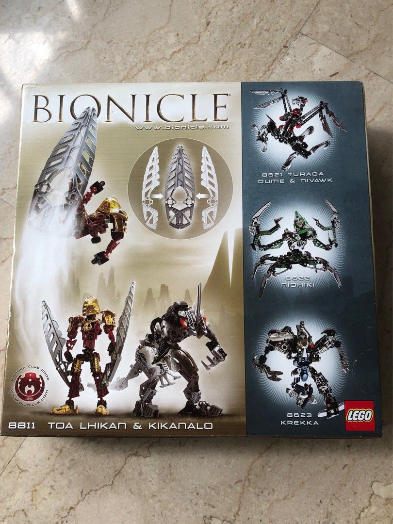 BIONICLE LEGO 8811 TOA LHIKAN & KIKANALO, Hobbies & Toys, Toys & Games on Carousell