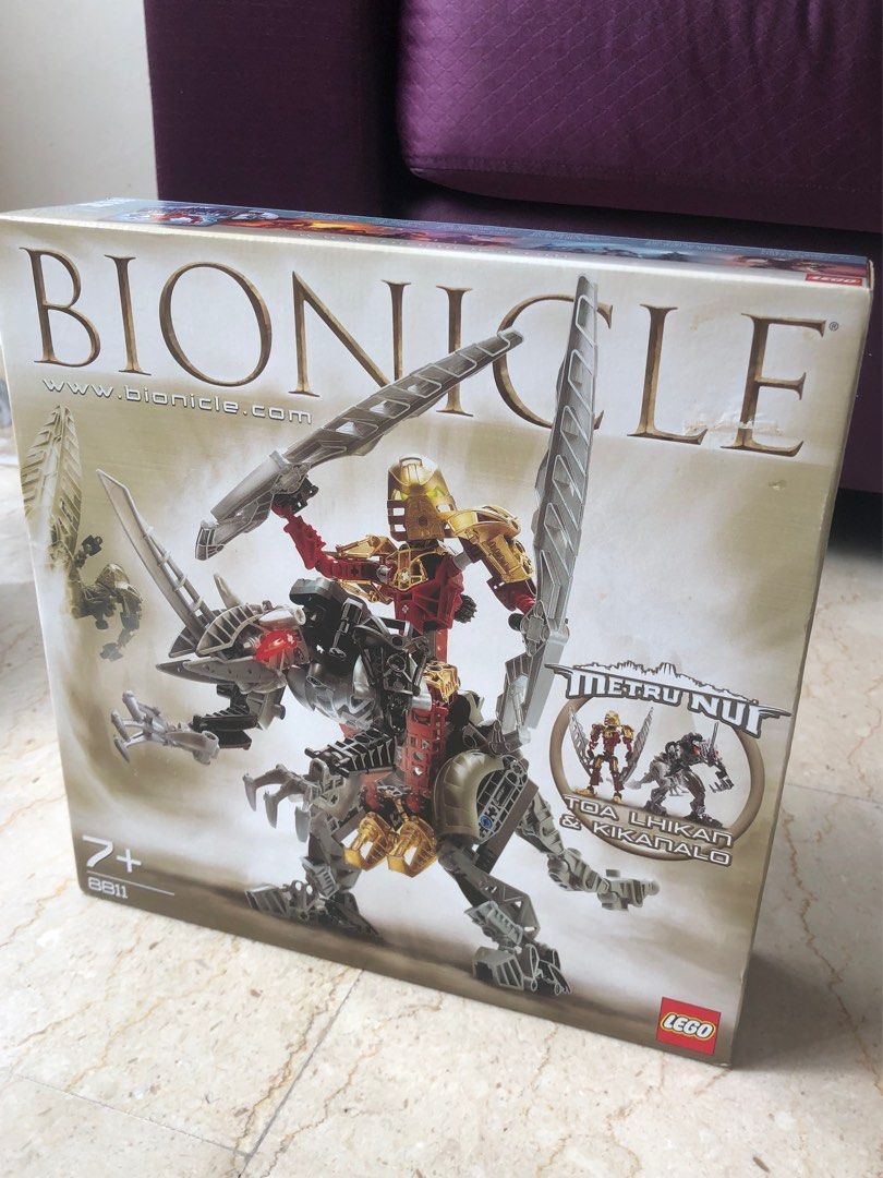 BIONICLE LEGO 8811 TOA LHIKAN & KIKANALO, Hobbies & Toys, Toys & Games on Carousell