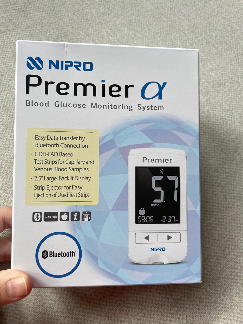 BNIB Nipro Premier Blood Glucose Monitoring System, Health & Nutrition ...