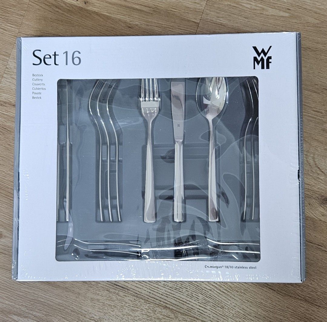 *BNIB* WMF Stainless Steel Cutlery Set of 16, Furniture & Home Living ...