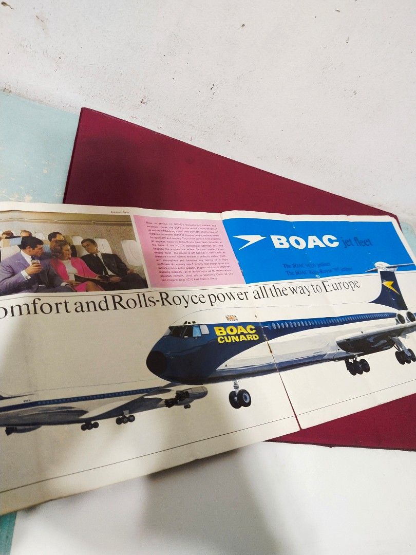 BOAC brochure/World Travel info booklet/Color Photos/yr.1965/Rare 1960s ...