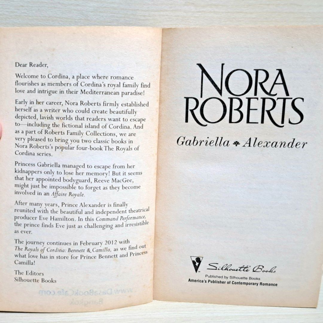 Book Bundle: The Royals of Cordina by Nora Roberts, Hobbies & Toys ...