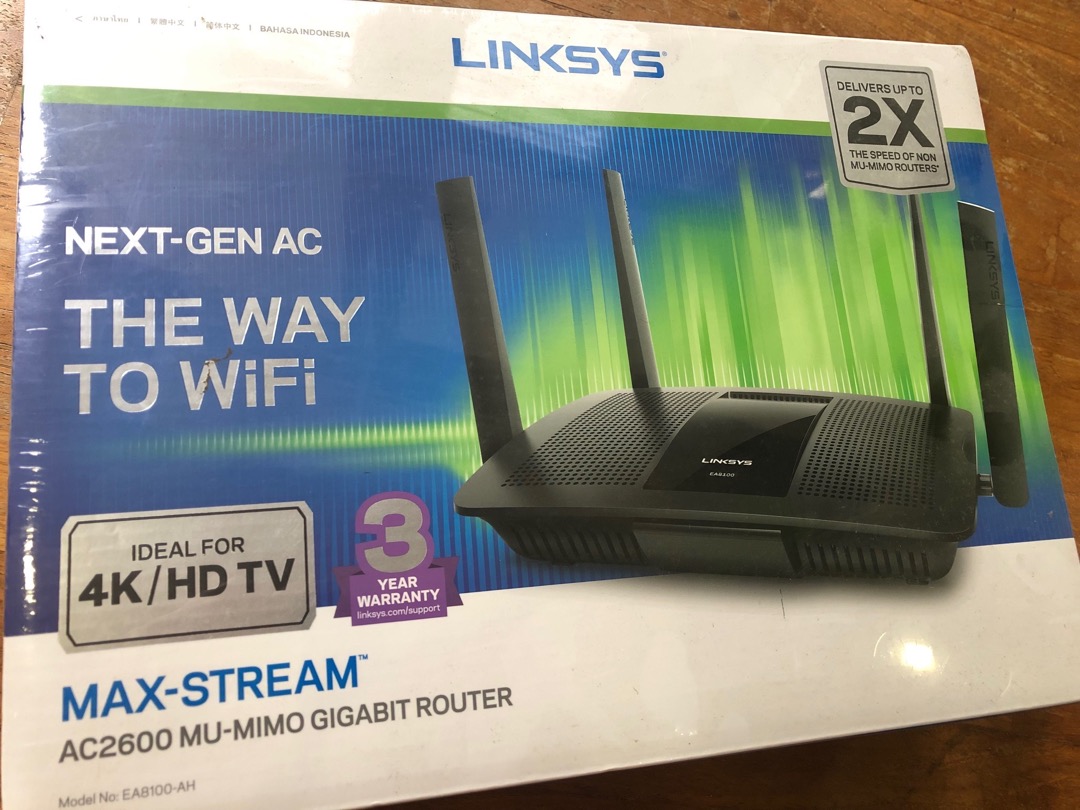 Brand new: Linksys AC2600 MU-MIMO Gigabit Router, Computers & Tech ...