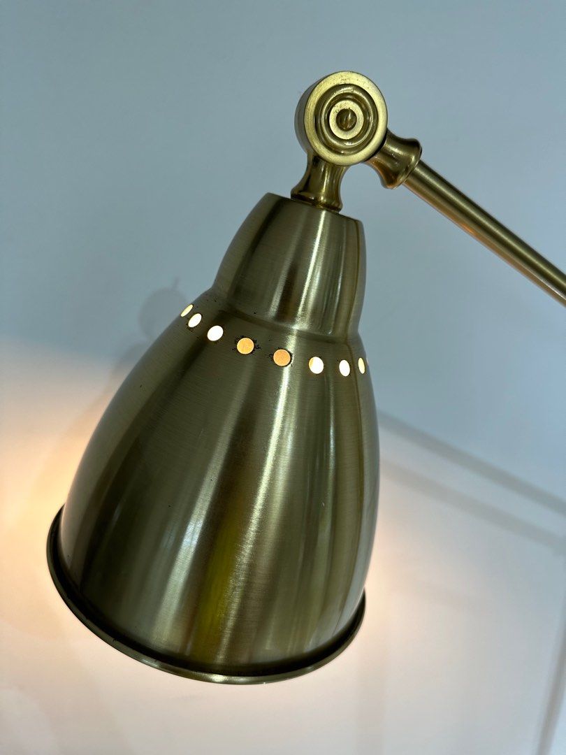 Brass floor lamp (IKEA barometer), Furniture & Home Living, Lighting ...