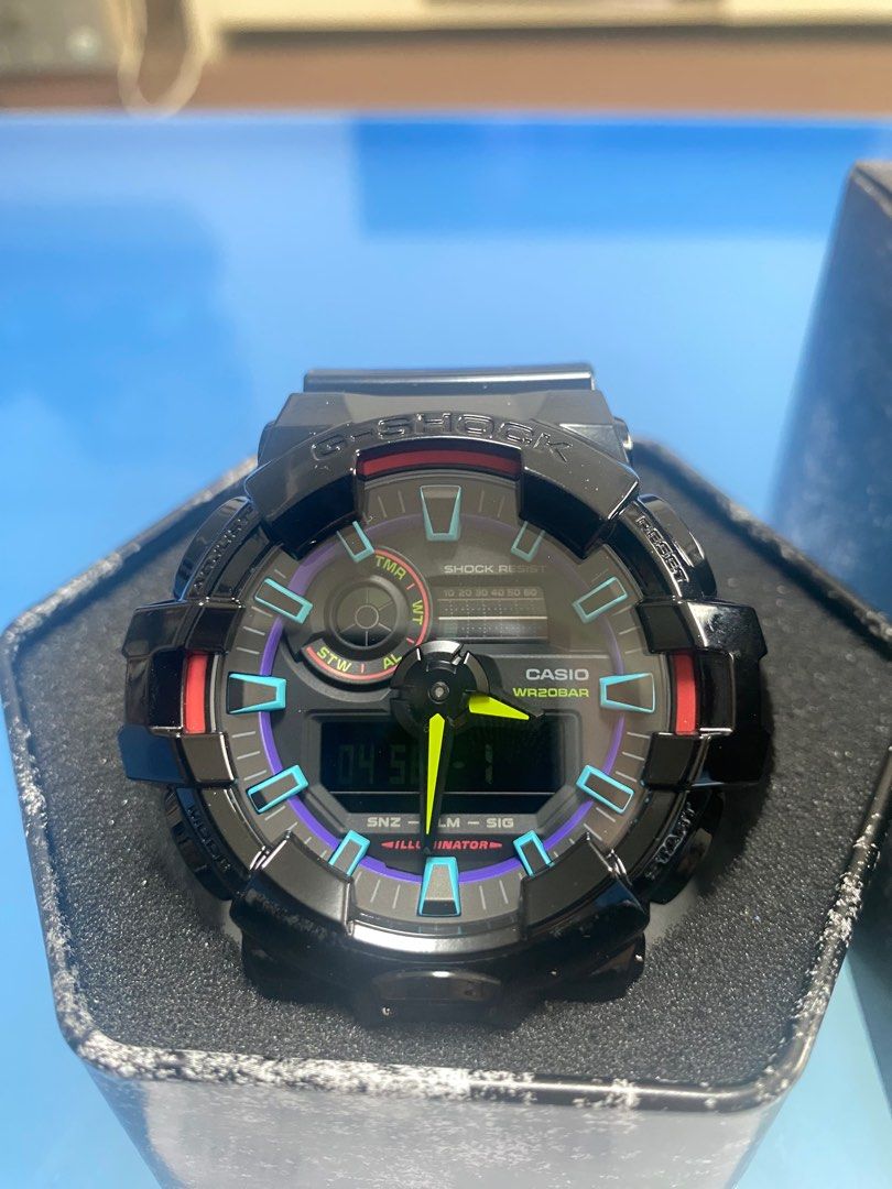 Casio G-Shock GA 700 RGB, Men's Fashion, Watches & Accessories, Watches ...