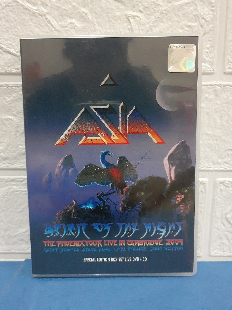 (CD+DVD) Asia Spirit Of The Night The Phoenix Your Live In Cambridge ...