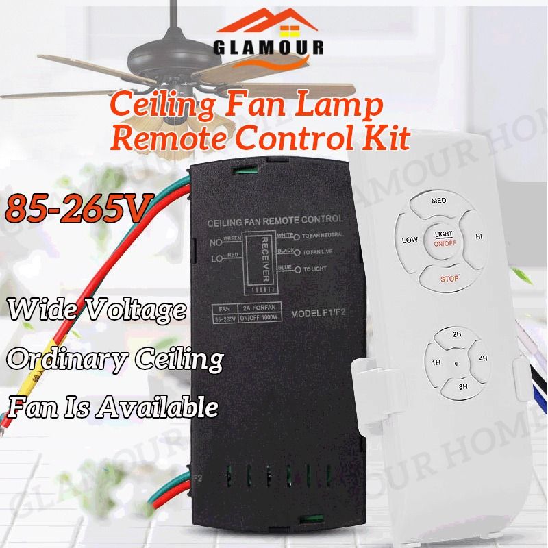 Ceiling Fan Lamp Remote Control Kit Timing Wireless Control Switch ... Ceiling Fan Lamp Remote Control Kit Timing Wireless Control Switch ...