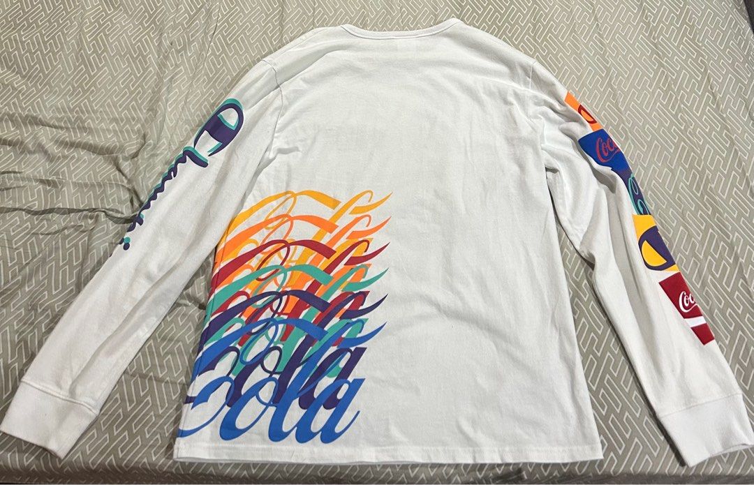 Champion X Coke Collab Long Sleeve Shirt, Men's Fashion, Tops & Sets ...
