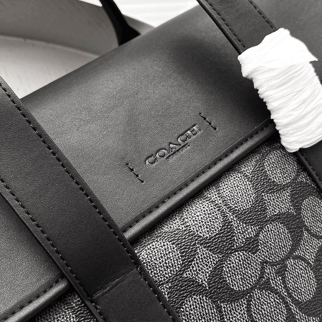 Coach 5319 pvc print logo briefcase, Men's Fashion, Bags, Briefcases on ...