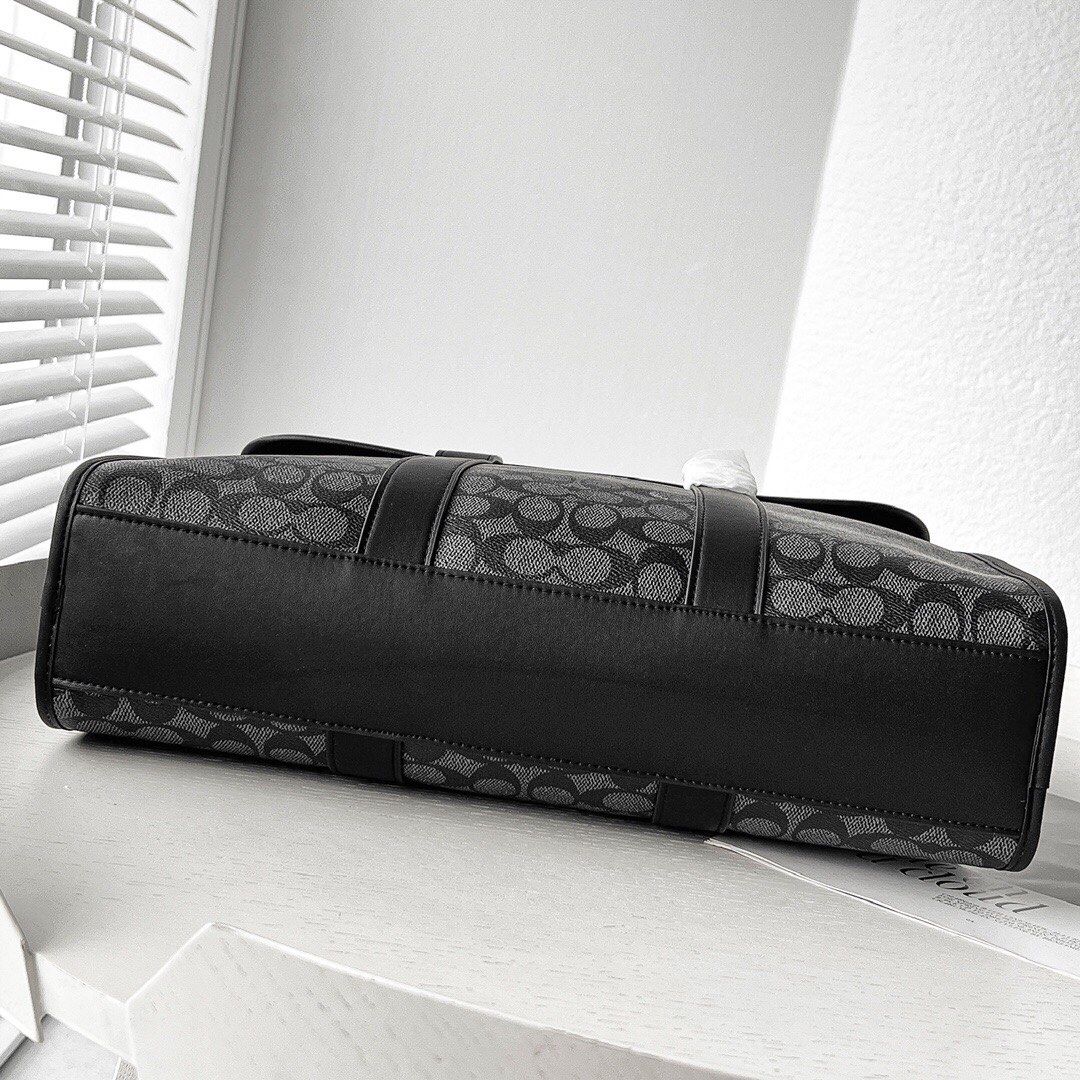 Coach 5319 pvc print logo briefcase, Men's Fashion, Bags, Briefcases on ...