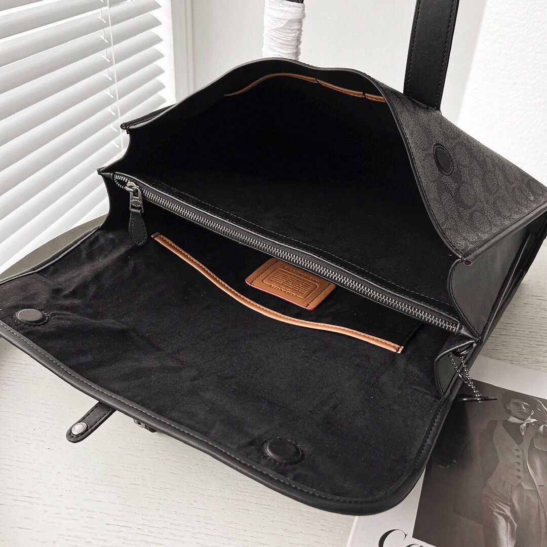 Coach 5319 pvc print logo briefcase, Men's Fashion, Bags, Briefcases on ...