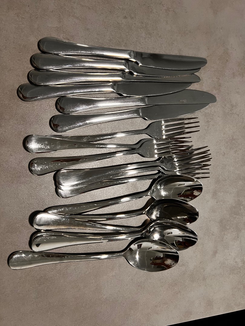Cutlery Set (NEW/IKEA) set of 6 spoons, fork and knife, Furniture ...