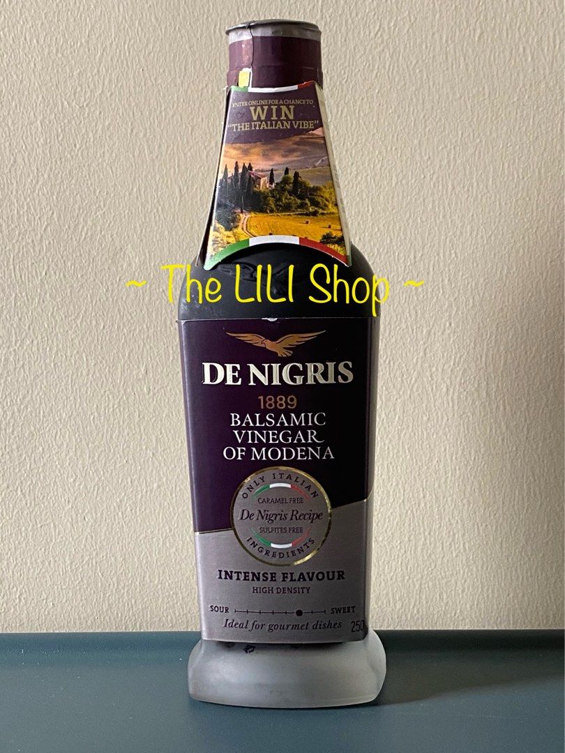 DE NIGRIS Balsamic Vinegar of Modena Intense High Density Flavor 250ml ...