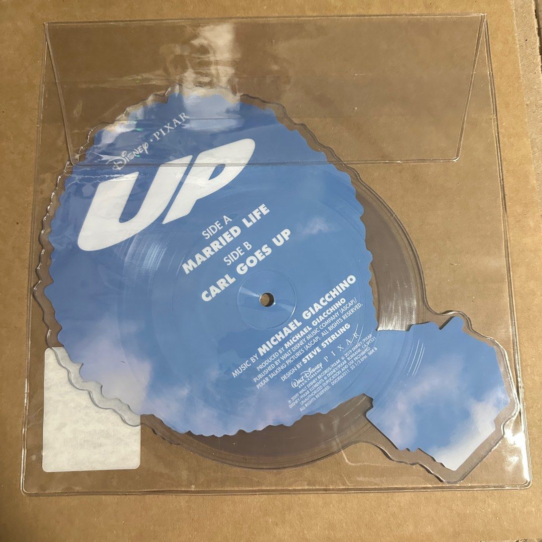 Disney Up! Die-cut 10” Vinyl Picture Disc vinyl record, Hobbies & Toys ...