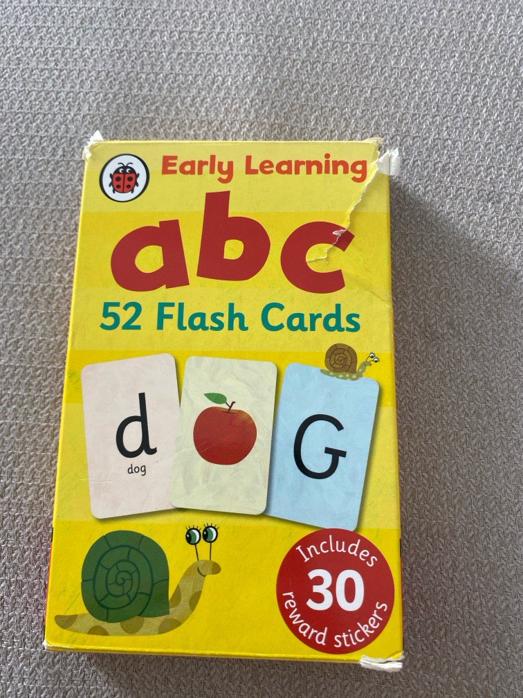 Early Learning abc flash cards, Hobbies & Toys, Books & Magazines ...