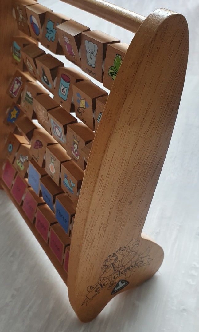 ELC wooden Alphabet learning Frame Board, Babies & Kids, Infant ...