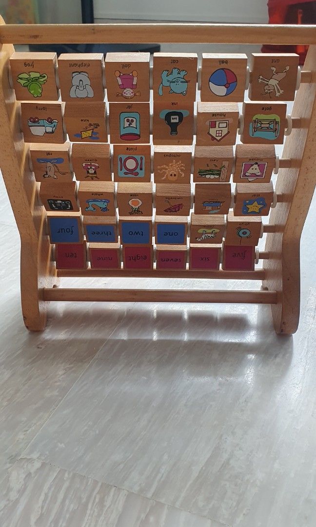 ELC wooden Alphabet learning Frame Board, Babies & Kids, Infant ...