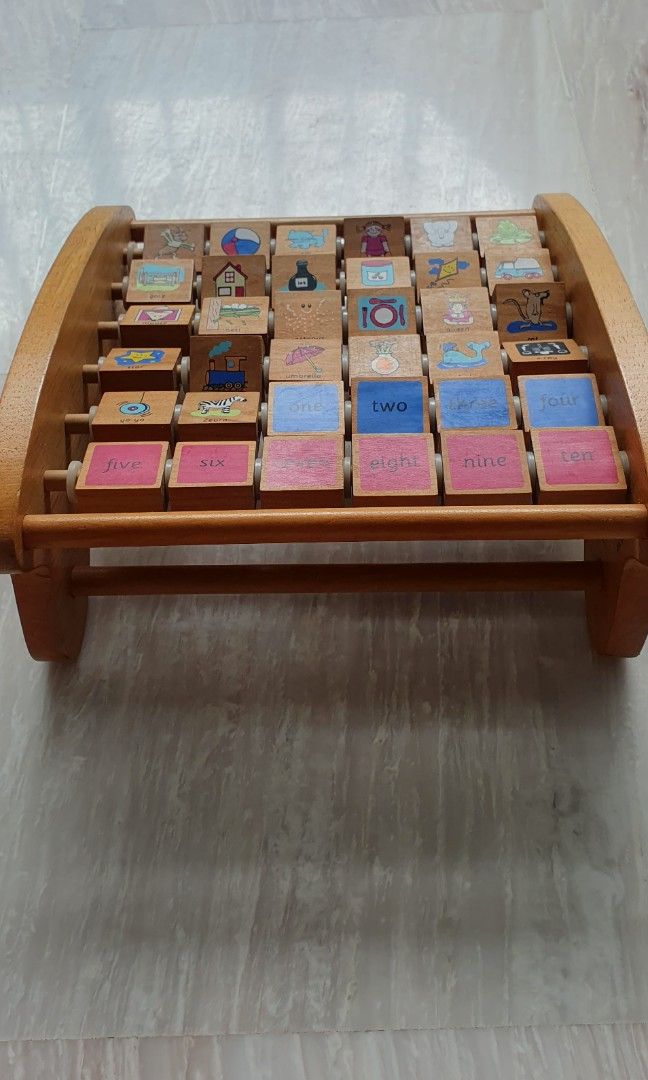 ELC wooden Alphabet learning Frame Board, Babies & Kids, Infant ...