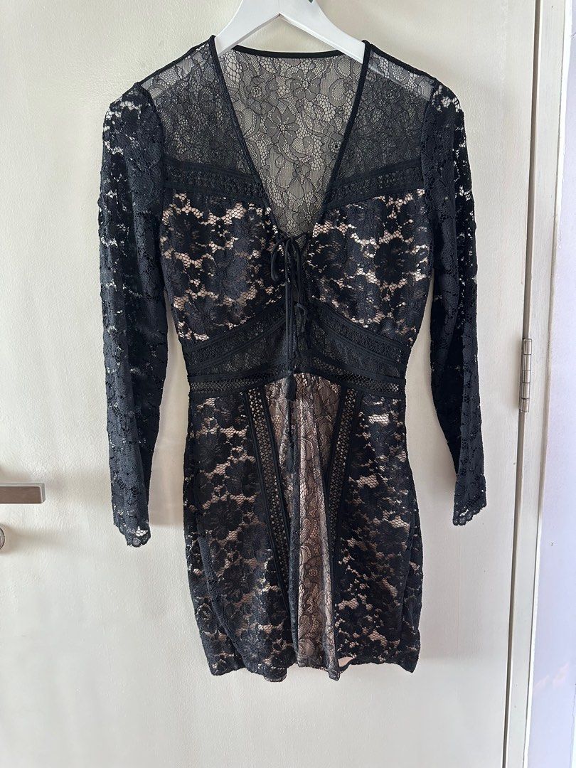 Express Black Lace Dress, Women's Fashion, Dresses & Sets, Dresses on ...