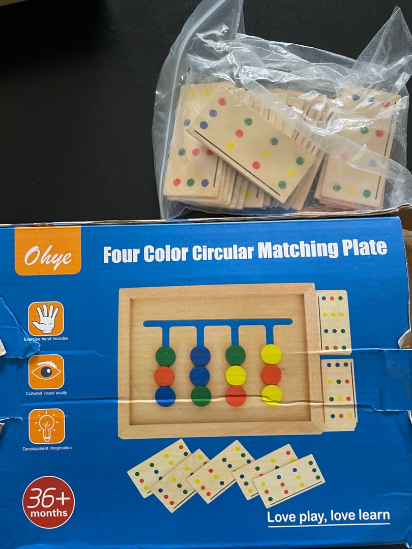 Four colour matching puzzle, Hobbies & Toys, Toys & Games on Carousell
