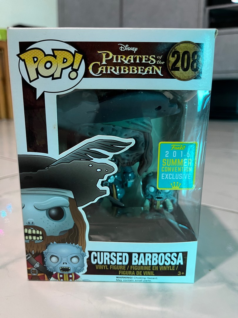 Funko Pop- cursed Barbossa 2016 exclusive, Hobbies & Toys, Toys & Games ...