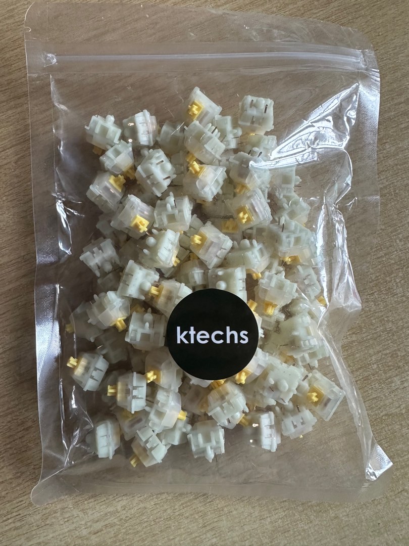 Gateron Milky Yellow Switches (Hand Lubbed) x90, Computers & Tech ...
